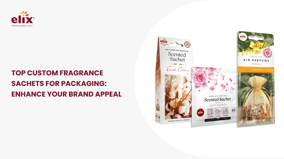 Custom fragrance sachets for packaging | ELiX Scent